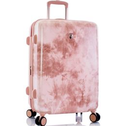 Hartschalen-Trolley Heys "Tie-Dye pink, 66 cm" Gr. B/H/T: 45 cm x 66 cm x 29 cm 82 l, pink Koffer Hartschalenkoffer