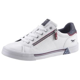 Sneaker Mustang Shoes Gr. 42, weiß (offwhite) Herren Schuhe Schnürhalbschuhe