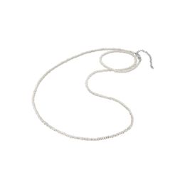 Perlenkette Engelsrufer "Rituals of Love - Süßwasserperle, ERN-70-PE" Halsketten Gr. Silber 925 (Sterlingsilber)-Perlen, Länge: 70 cm, bunt (silberfarben, weiß) Damen Perlenketten