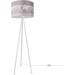 Stehlampe Paco Home "Trina Cosmo" Lampen Gr. Höhe: 148,5 cm, weiß Kinder Kinderlampe Kinderzimmerleuchten