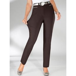 Thermohose Stehmann Gr. 245, E x trakurzgrößen, braun (mokka) Damen Hosen Thermohose Gerade Hose Wanderhosen