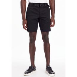 Shorts Calvin Klein "MODERN TWILL SLIM" Gr. 32, N-Gr, schwarz Herren Hosen Shorts