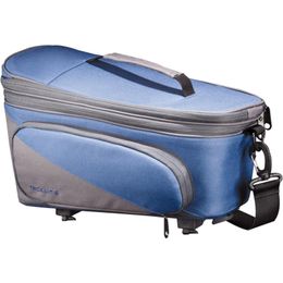 Fahrradtasche Racktime "Talis Plus" Taschen Gr. B/H/T: 27 cm x 20 cm x 37 cm, blau (blau, grau) Fahrradtaschen