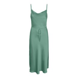 Spaghettikleid Y.A.S "YASTHEA STRAP LONG DRESS S. NOOS" Gr. L (40), N-Gr, grün (malachite green) Damen Kleider Sommerkleider