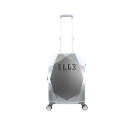 Koffer ELLE "Diamond" Gr. B/H/T: 2.6 cm x 56.5 cm x 23 cm, silberfarben Koffer Trolleys