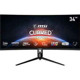 F (A bis G) MSI Curved-Gaming-LED-Monitor "Optix MAG342CQR" Monitore schwarz Bestseller Multimedia