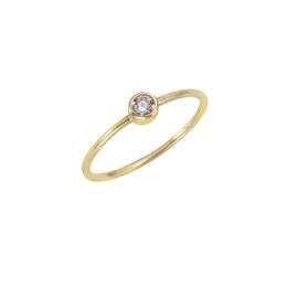 Fingerring Celesta Fingerringe Gr. 052 (16,6), Gold, gelb (gelb, weiß) Damen