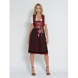 Dirndl JCC "31023115" Gr. 36, Normalgrößen, lila (berry) Damen Kleider Dirndl Trachtenkleider