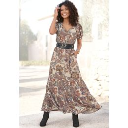 Maxikleid Vivance Gr. 40, N-Gr, bunt (bunt bedruckt) Damen Kleider Strandkleider