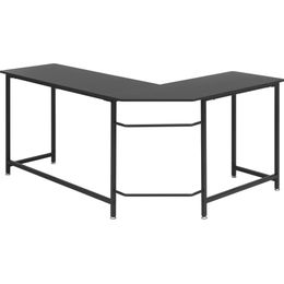 Schreibtisch MCA furniture "Maletto" Tische Gr. B/H/T: 168 cm x 76 cm x 129 cm, schwarz (schwarz, schwarz, schwarz) Schreibtische