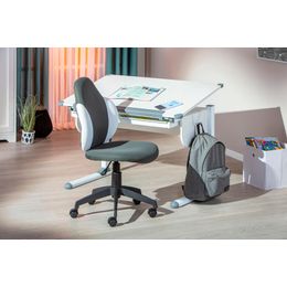 Bürostuhl Inosign Stühle Gr. B/H/T: 52 cm x 94 cm x 56 cm, grau (grau, weiß) Bürodrehstuhl Drehstühle