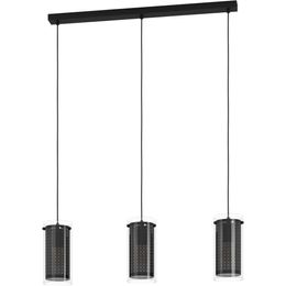 Hängeleuchte Eglo "PINTO TEXTIL 1" Lampen Gr. Höhe: 110,00 cm, schwarz Pendelleuchten und Hängeleuchten