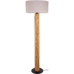 Stehlampe OTTO products "Emmo, Made in Europe" Lampen Gr. Ø 50 cm Höhe: 164 cm, bunt (braun, schwarz, beige) Stehlampe Standleuchte Standleuchten