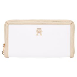 Geldbörse Tommy Hilfiger "TH ESSENTIAL S LARGE ZA CB" beige (neutral mi) Kleinlederwaren Geldbörsen