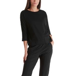 T-Shirt Marc Cain ""Collection Essential" Premium Damenmode" Gr. 3 (38), schwarz (black) Damen Shirts Jersey