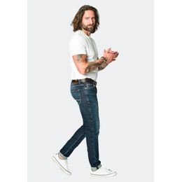 Slim-fit-Jeans FIVE FELLAS "DANNY" Gr. 34, Länge 30, blau (blau 513, 12m) Herren Jeans Slim Fit