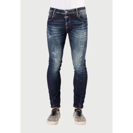 Slim-fit-Jeans Le Temps Des Cerises Gr. 32, EURO-Größen, blau Herren Jeans Slim Fit