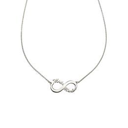 Namenskette Firetti "Schmuck Geschenk Silber 925 Halskette mit deinem Namen" Halsketten Gr. Silber 925 (Sterlingsilber), Länge: 48 cm, silberfarben Damen Namensketten