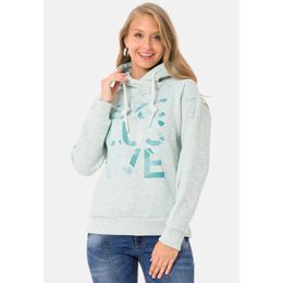 Cipo & Baxx Kapuzensweatshirt CIPO & BAXX Gr. L, grün (mint) Damen Sweatshirts