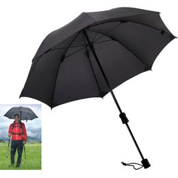Stockregenschirm Euroschirm "Swing handsfree, schwarz" schwarz Regenschirme Stockschirme