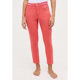 7/8-Jeans Angels "ORNELLA SPORTY" Gr. 42, N-Gr, orange (coral used) Damen Jeans Ankle 7/8