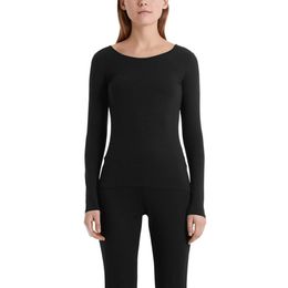 Langarmshirt Marc Cain ""Collection Essential" Premium Damenmode" Gr. 4 (40), schwarz (black) Damen Shirts Jersey