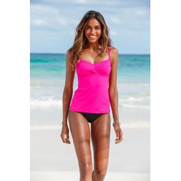 Bügel-Tankini-Top s.Oliver "Spain" Gr. 44, Cup D, pink Damen Bikini-Oberteile Ocean Blue