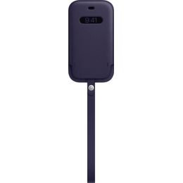 Apple Smartphone-Hülle "iPhone 12 mini Leather Sleeve" Hüllen Gr. iPhone 12 Mini, lila (deep violet) Smartphone Hülle
