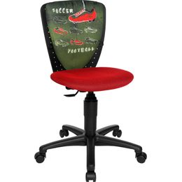 Bürostuhl Topstar "Nic" Stühle rot (rot, motiv soccer grün) Drehstühle