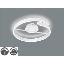 LED Deckenleuchte Trio LEUCHTEN "Parma" Lampen Gr. Ø 50,0 cm Höhe: 13,5 cm, weiß (weiß matt) LED Deckenlampen