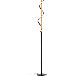 Stehlampe Home Affaire "Amanlis" Lampen Gr. 1 flammig, Ø 20 cm Höhe: 150,00 cm, schwarz (natur, schwarz) Designerlampe Standleuchten