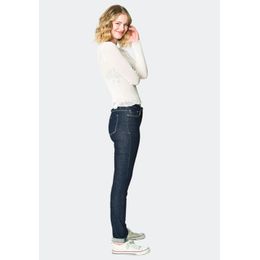 Slim-fit-Jeans FIVE FELLAS "GRACIA" Gr. 26, Länge 30, blau (dunkelblau 500, 6m) Damen Jeans Röhrenjeans