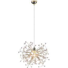 Pendelleuchte Trio LEUCHTEN "Gloria" Lampen Gr. 1 flammig, Ø 52,0 cm Höhe: 150,0 cm, braun (messing) Pendelleuchten und Hängeleuchten