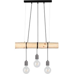 Spot-Light Pendelleuchte SPOT LIGHT "TRABO CONCRETE" Lampen Gr. Höhe: 140 cm, grau (holzfarben, betongrau, schwarz) Pendelleuchten und Hängeleuchten
