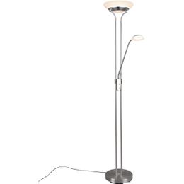 LED Stehlampe Trio LEUCHTEN "Orson" Lampen Gr. 1 flammig, Höhe: 180 cm, grau (nickelfarben) Deckenfluter
