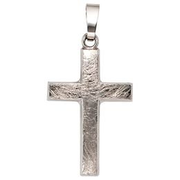 Kreuz-Anhänger Jobo "Anhänger Kreuz" Schmuckanhänger Gr. Weißgold 375, weiß (weißgold 375) Damen Anhänger