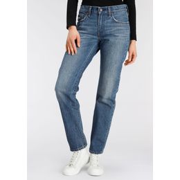 Levi's Gerade Jeans LEVI'S "MIDDY STRAIGHT" Gr. 27, Länge 31, blau (blue used) Damen Jeans Gerade