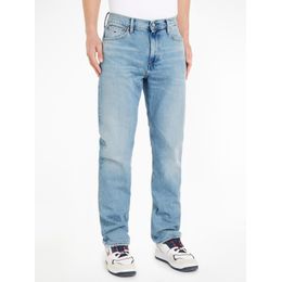 Relax-fit-Jeans Tommy Jeans "ETHAN RLXD STRGHT" Gr. 32, Länge 32, blau (denim light) Herren Jeans Relaxed Fit