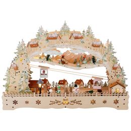 Schwibbogen my home "Weihnachtsdeko" Schwibbögen Gr. B/H: 57 cm x 39 cm, braun (holzfarben) Schwibbögen Weihnachtspyramiden