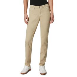Marc O'Polo 5-Pocket-Hose MARC O'POLO "aus softem Stretch-Twill" Gr. 28 32, Länge 32, beige Damen Hosen 5-Pocket-Hose Röhrenhosen