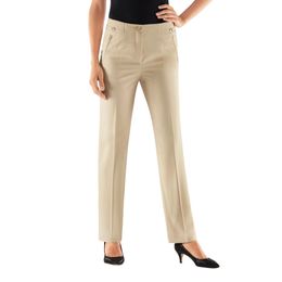 Bügelfaltenhose COME ON Gr. 38, Normalgrößen, beige (sand) Damen Hosen