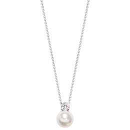 Kette mit Anhänger Nana Kay "Fashion Pearl, ST696" Halsketten Gr. Silber 925 (Sterlingsilber)-Perlen, Länge: 45 cm, bunt (silberfarben, weiß, weiß) Damen Ketten mit Anhänger