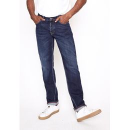 Straight-Jeans FIVE FELLAS "LUUK" Gr. 29, Länge 32, blau (blau 513, 12m) Herren Jeans Straight Fit