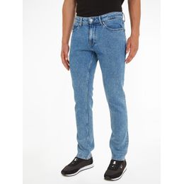 Slim-fit-Jeans Tommy Jeans "SCANTON SLIM" Gr. 31, Länge 32, blau (denim medium) Herren Jeans Slim Fit