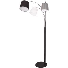 Stehlampe BY RYDENS "Foggy" Lampen Gr. 3 flammig, Ø 32,00 cm, braun (sand schwarz) Bogenlampe Bogenlampen