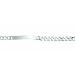Adelia´s Silberarmband ADELIA´S "925 Silber Flach Panzer Armband 21 cm" Armbänder Gr. 21, Silber 925 (Sterlingsilber), silberfarben (silber) Damen Armbänder Silber