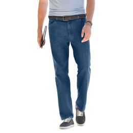 Brühl Dehnbund-Jeans BRÜHL Gr. 25, Unterbauchgrößen, Normale Leibhöhe, blau (blue, stone, washed) Herren Jeans Hosen