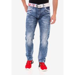 Cipo & Baxx Bequeme Jeans CIPO & BAXX Gr. 30, Länge 34, blau Herren Jeans 5-Pocket-Jeans