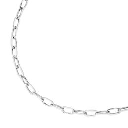 Silberkette Smart Jewel "Glieder oval, Silber 925" Halsketten Gr. 45 cm, Silber 925 (Sterlingsilber), silberfarben (silber) Damen Silberketten