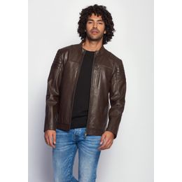Lederjacke Maze "51Rocha", Herren, Gr. L, braun, Obermaterial: 100% Lammleder; Futter: 100% Baumwolle; &Auml;rmelfutter: 100% Polyester, ohne B&uuml;ndchen, Jacken